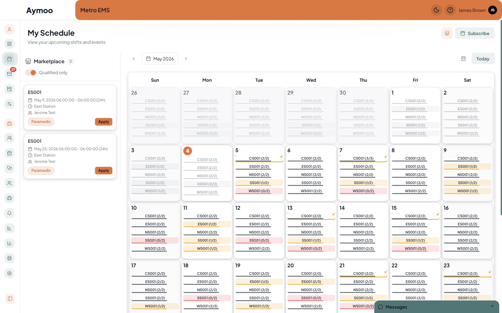 timeoff feature screenshot